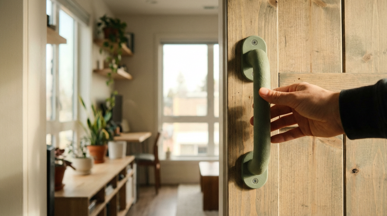 Algae Bioplastic Barn Door Handle: A Concept Review – TOKSOMIKE HOUSE