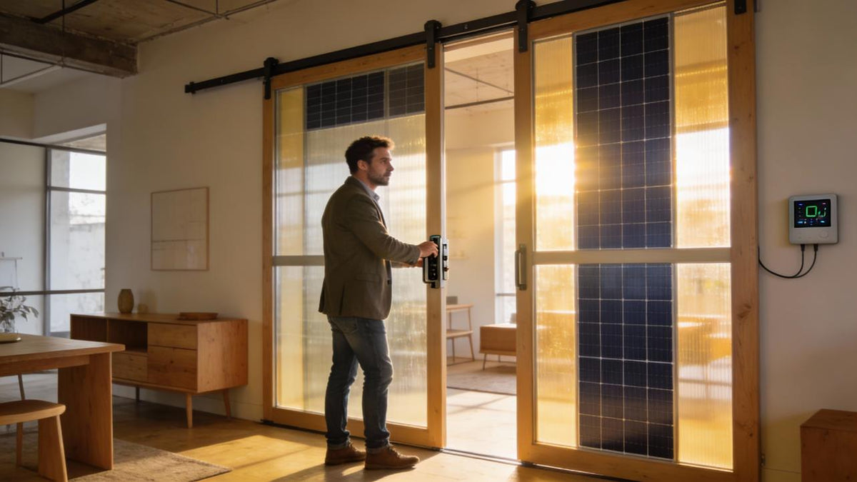 Photovoltaic Glass Barn Doors: 2026 Solarpunk Concepts – TOKSOMIKE HOUSE