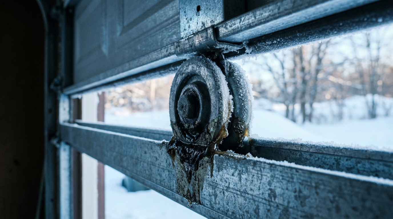 Garage Door Grease Freezing? How to Fix a Jammed Track – TOKSOMIKE HOUSE