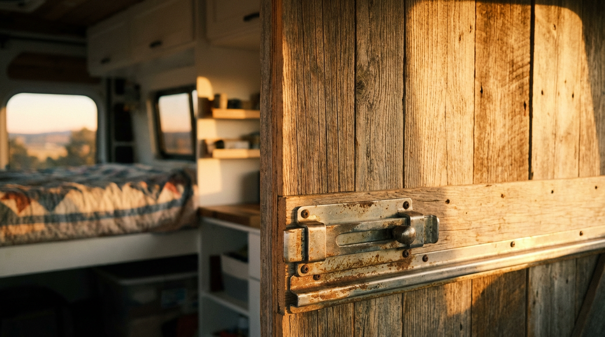 RV Barn Door Lock Guide for Emergency Braking – TOKSOMIKE HOUSE